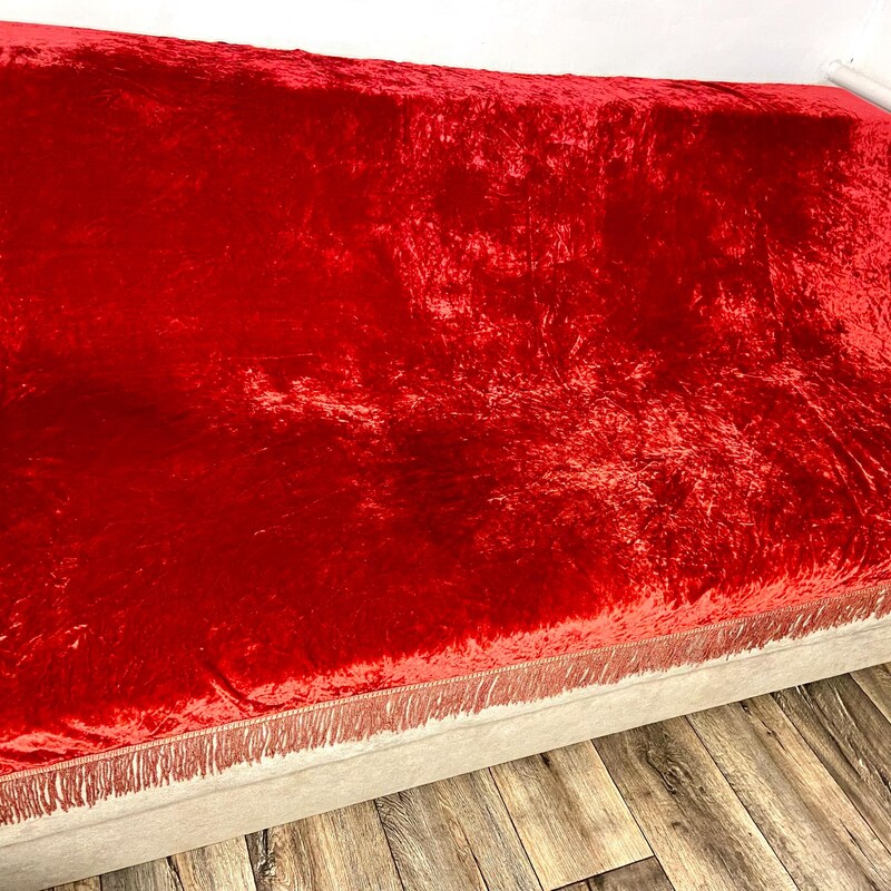 Red Velvet Fabric - Etsy