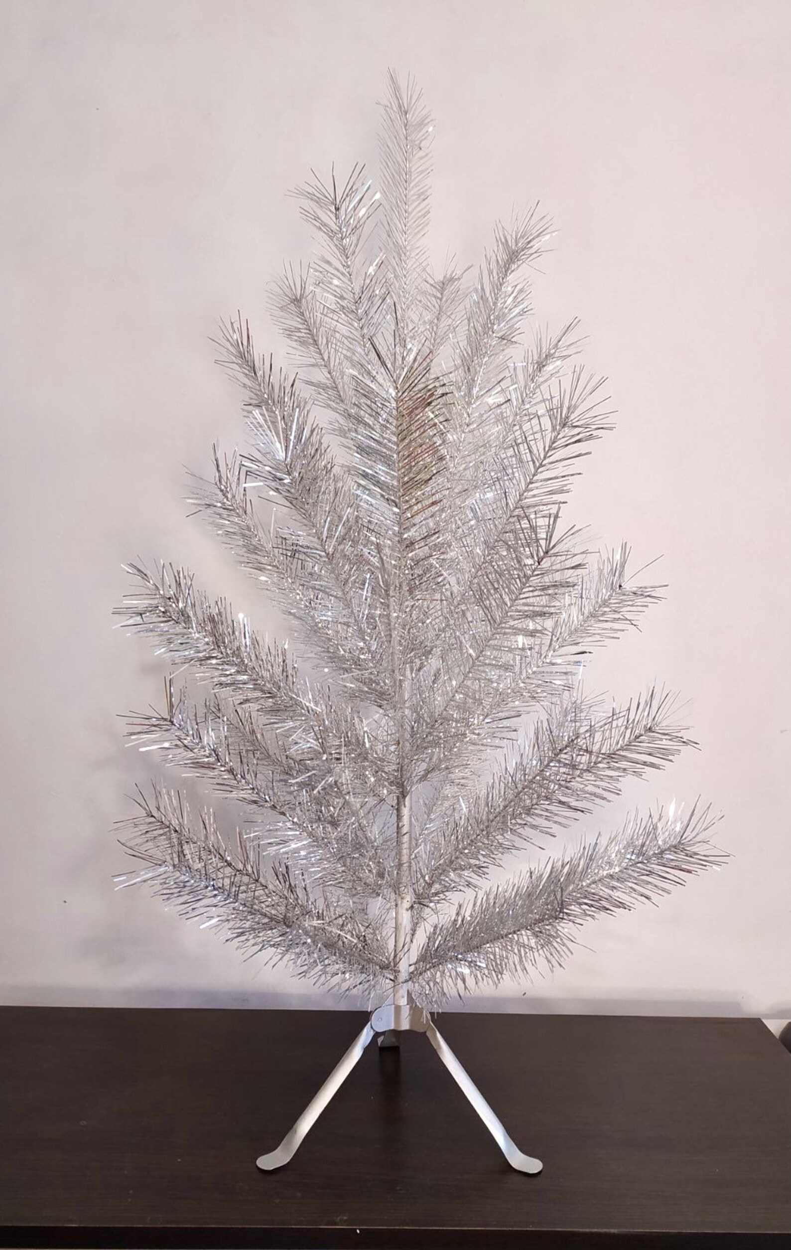 Vintage Metal Aluminum Silver Christmas Tree Soviet Tinsel - Etsy