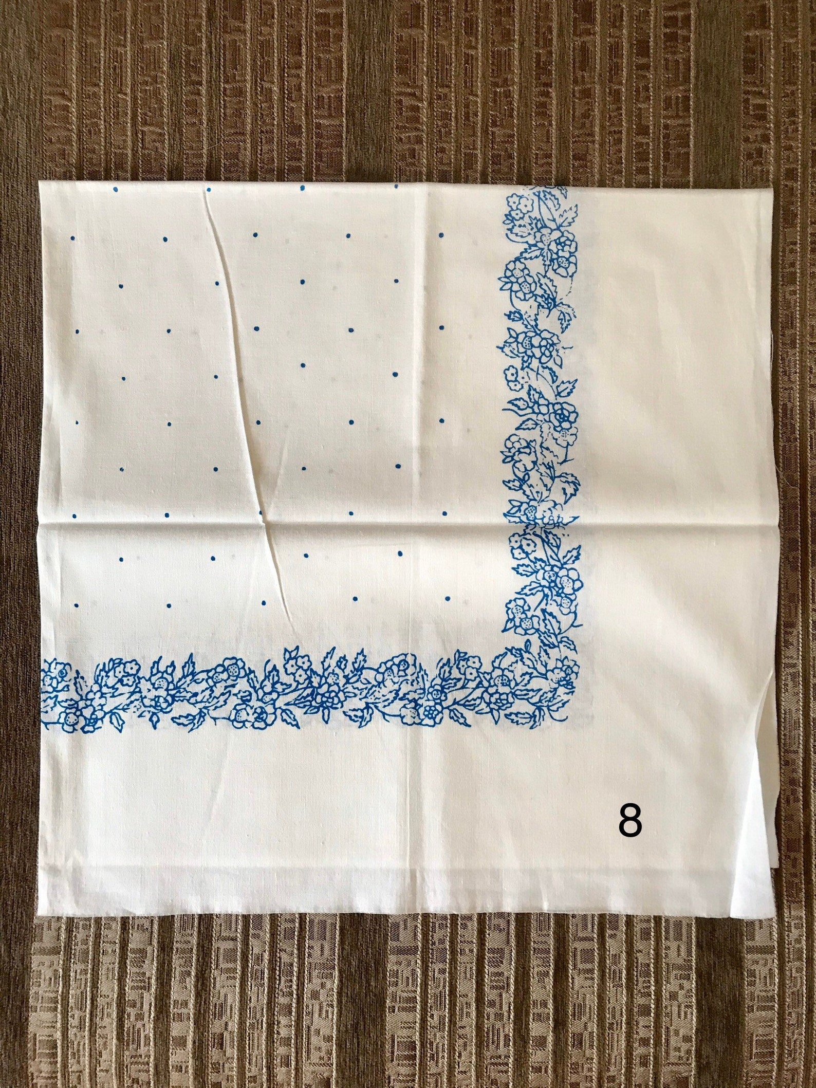 Ukrainian Vintage White Cotton Bandana Russian Floral Slavic | Etsy