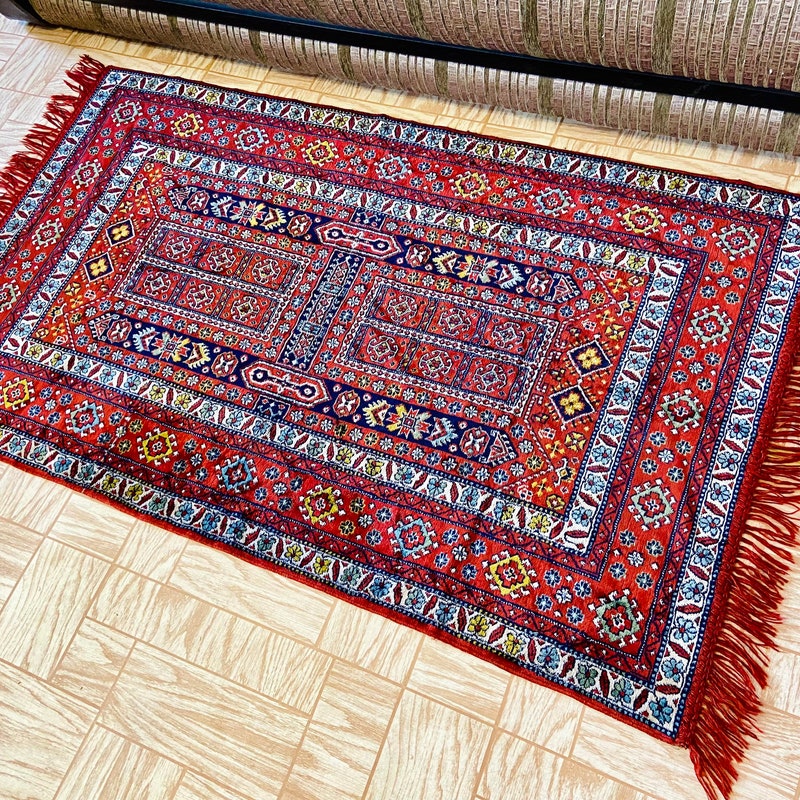 Red Persian Rug - Etsy