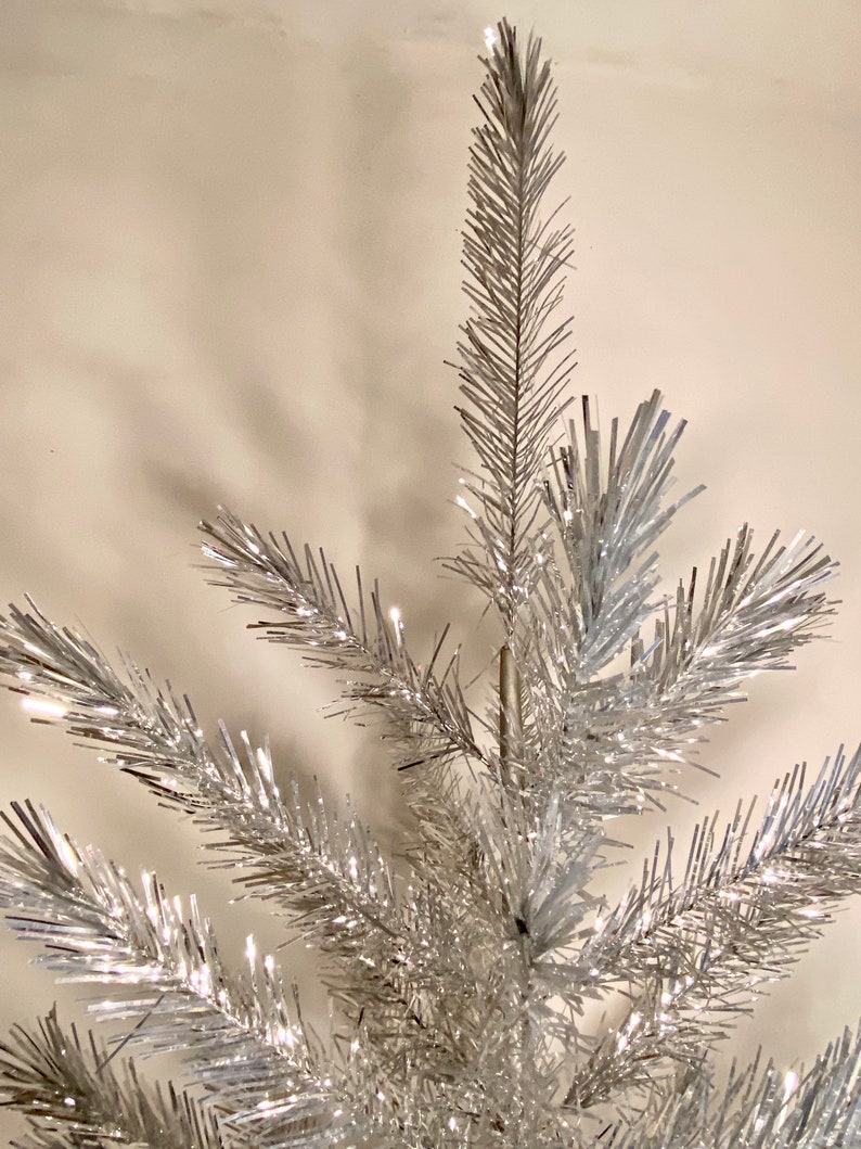 Vintage Metal Aluminum Silver Christmas Tree Mid-century - Etsy