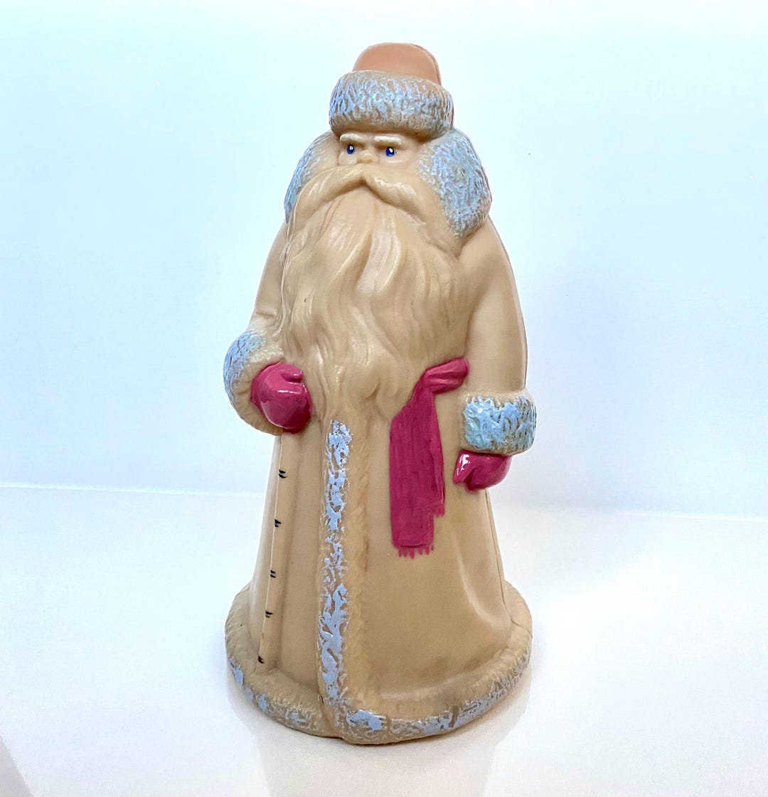 Vintage Plastic Soviet Santa Claus, Christmas Tree Decor, USSR Russian ...