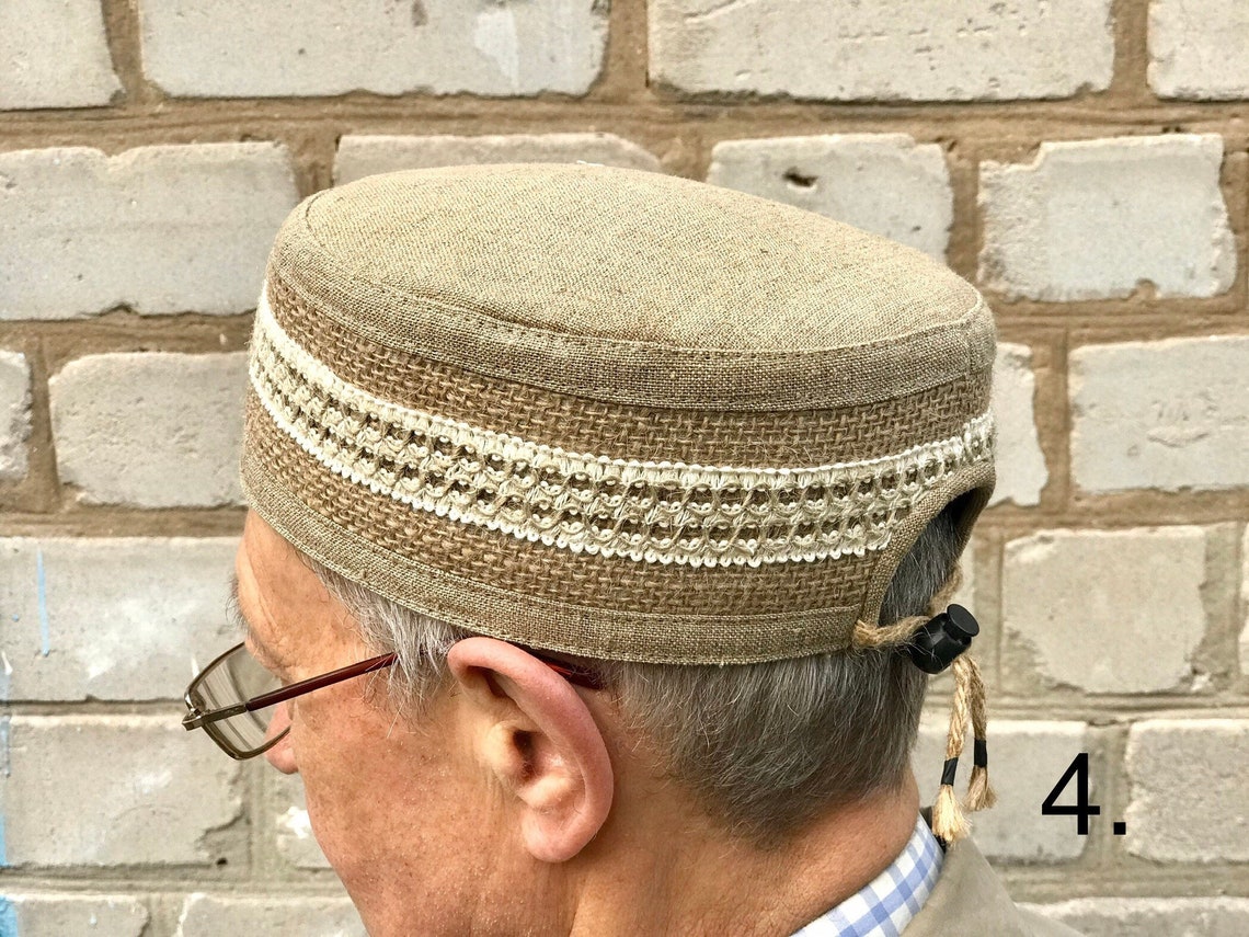 Leather Kufi Black and Brown Нandmade Men's Kufi Black - Etsy