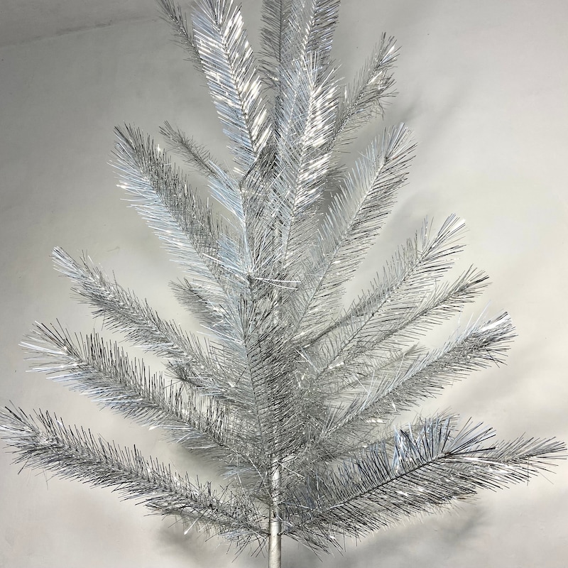 Vintage Silver Christmas Tree With Color Wheel - Etsy