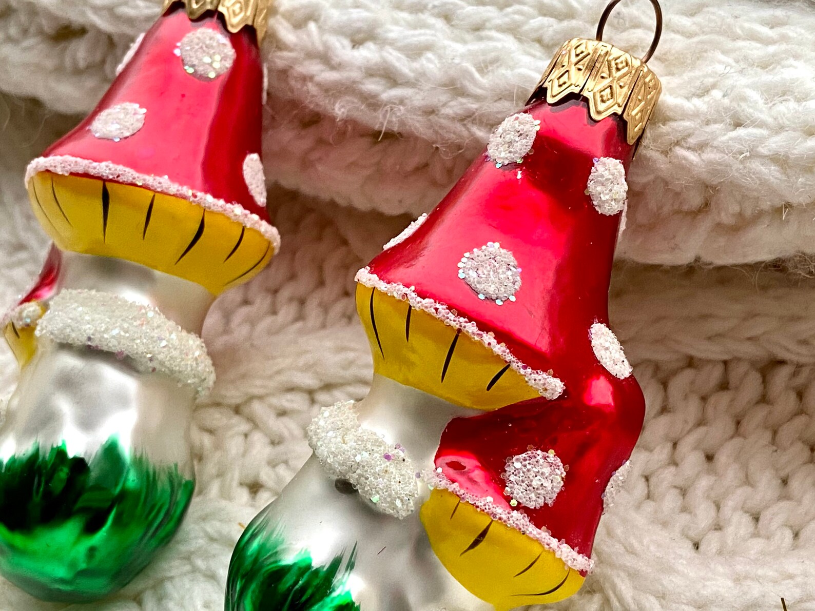 Mushroom Christmas Tree Ornament Vintage Collectible Unique - Etsy