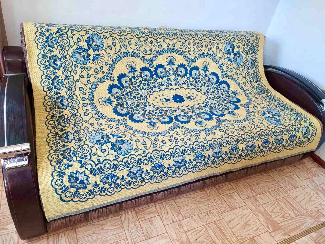 Vintage Ukrainian Wool Soviet Tapestry, Boho Rustic Slavic Tapestry ...