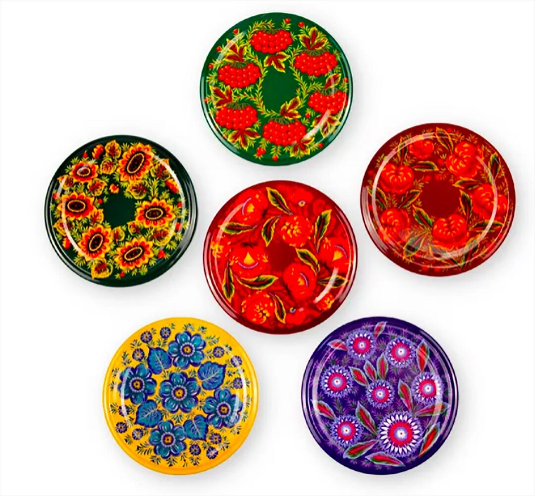 SET 20 Pcs Ukrainian Screw Metal Lids for Canning, Russian Canning ...