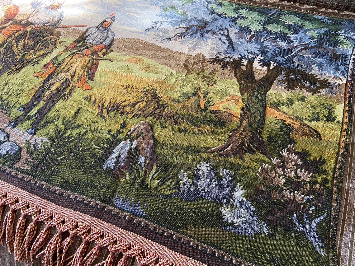 60s Unique Germanic Tapestry Three Heroes Bogatyr Russian - Etsy