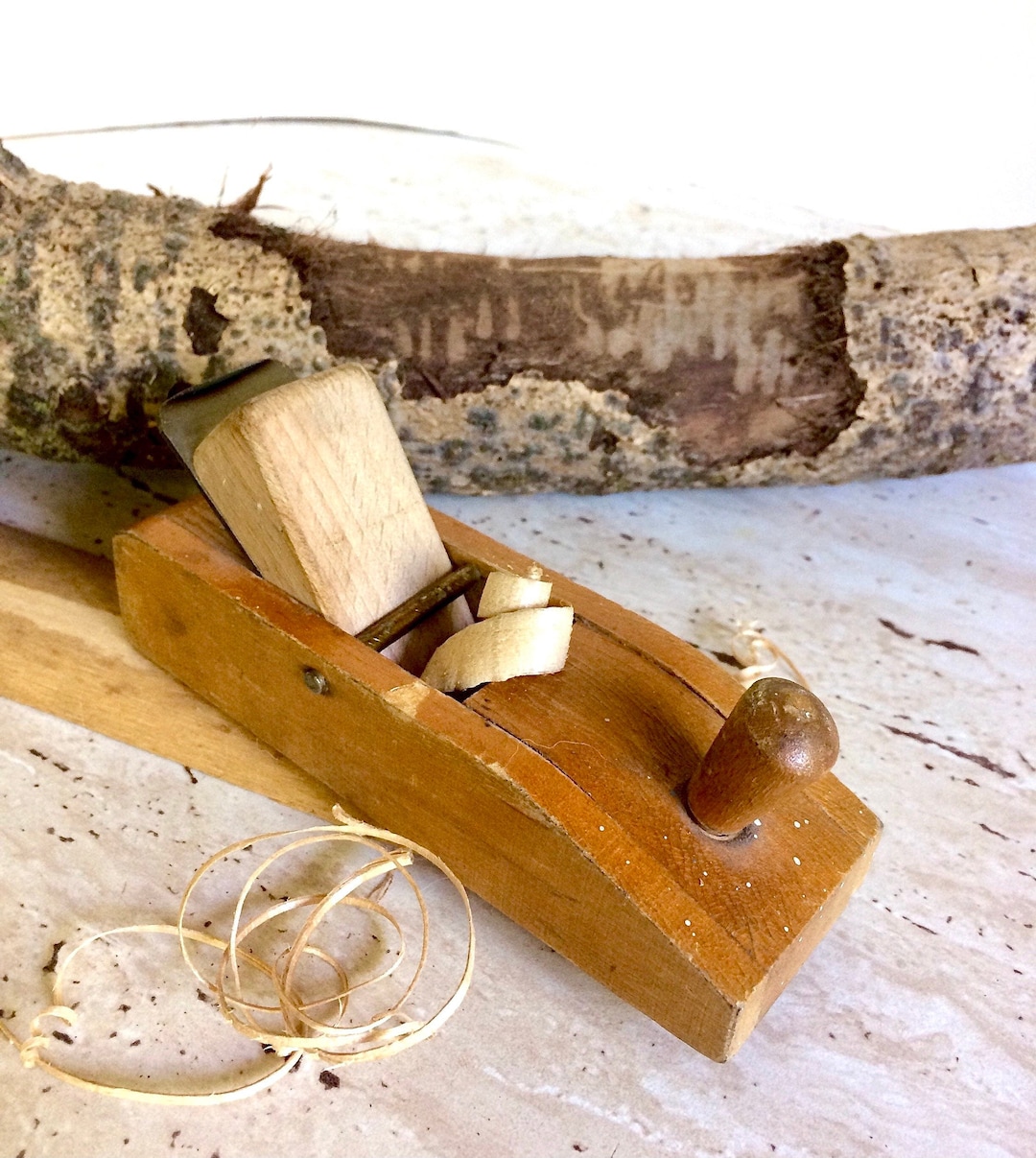 Vintage Ukrainian Hand Wood Planer, Small Woodworking Plane, Curved Old ...