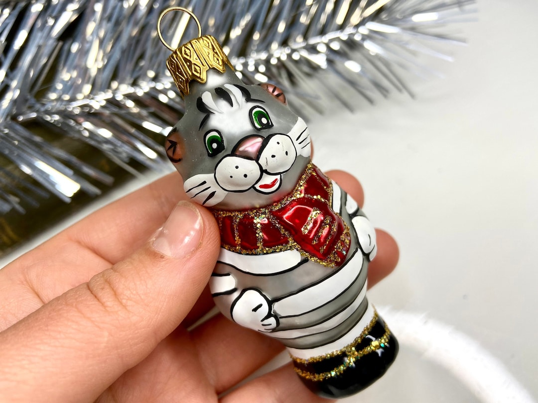 Cat Matroskin and Postman Pechkkin, Ukrainian Christmas Tree Ornaments ...