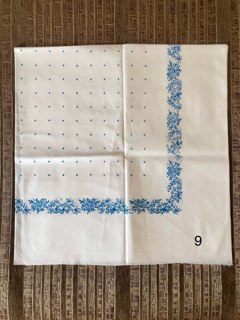 Ukrainian Vintage White Cotton Bandana Russian Floral Slavic | Etsy