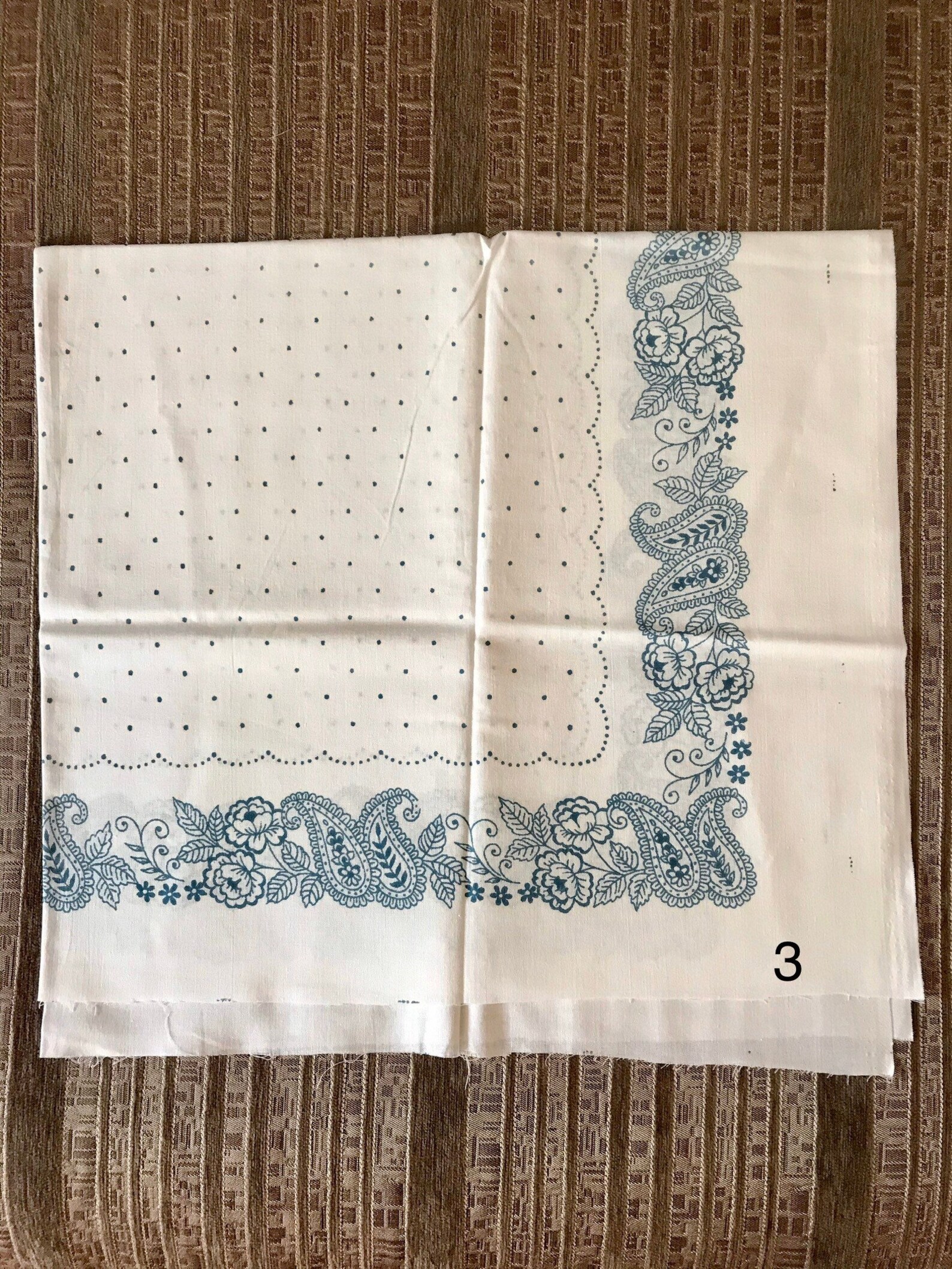 Ukrainian Vintage White Cotton Bandana Russian Floral Slavic | Etsy