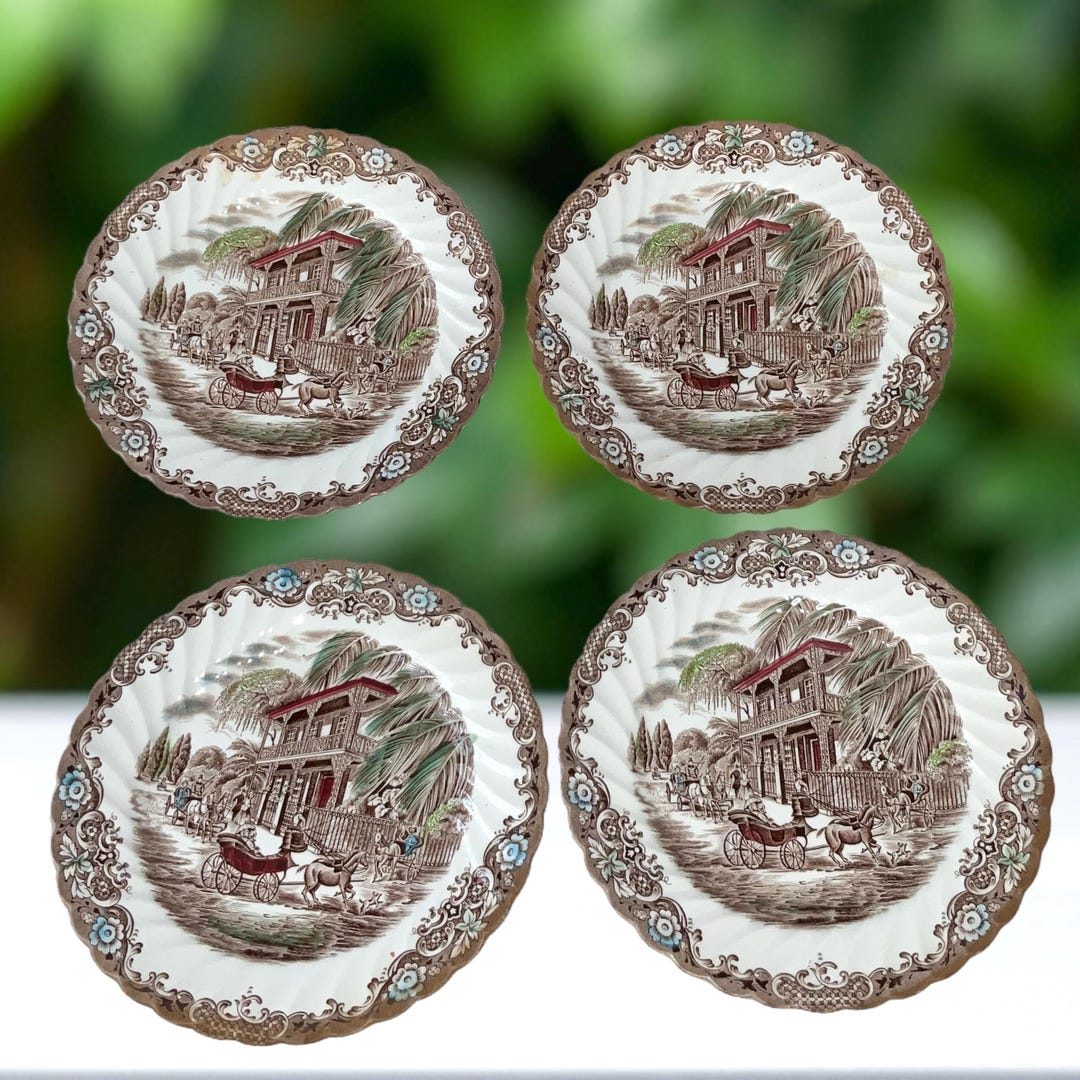 4 Heritage Hall Johnson Brothers Ironstone 4411 French Provincial Salad ...