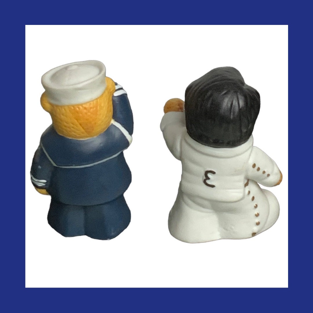 2 Enesco Lucy and Me Lucy Rigg Porcelain Bear Figurines Elvis and ...