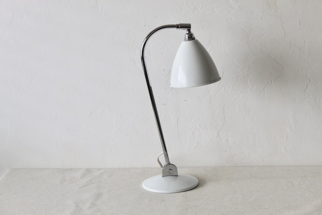 Robert Dudley Best Bestlite BL2 Chrome White Desk Table Lamp by Best ...