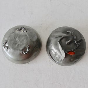 Vintage 19th Century Chinoiserie Pewter Natural Tone Sphere Trinket ...