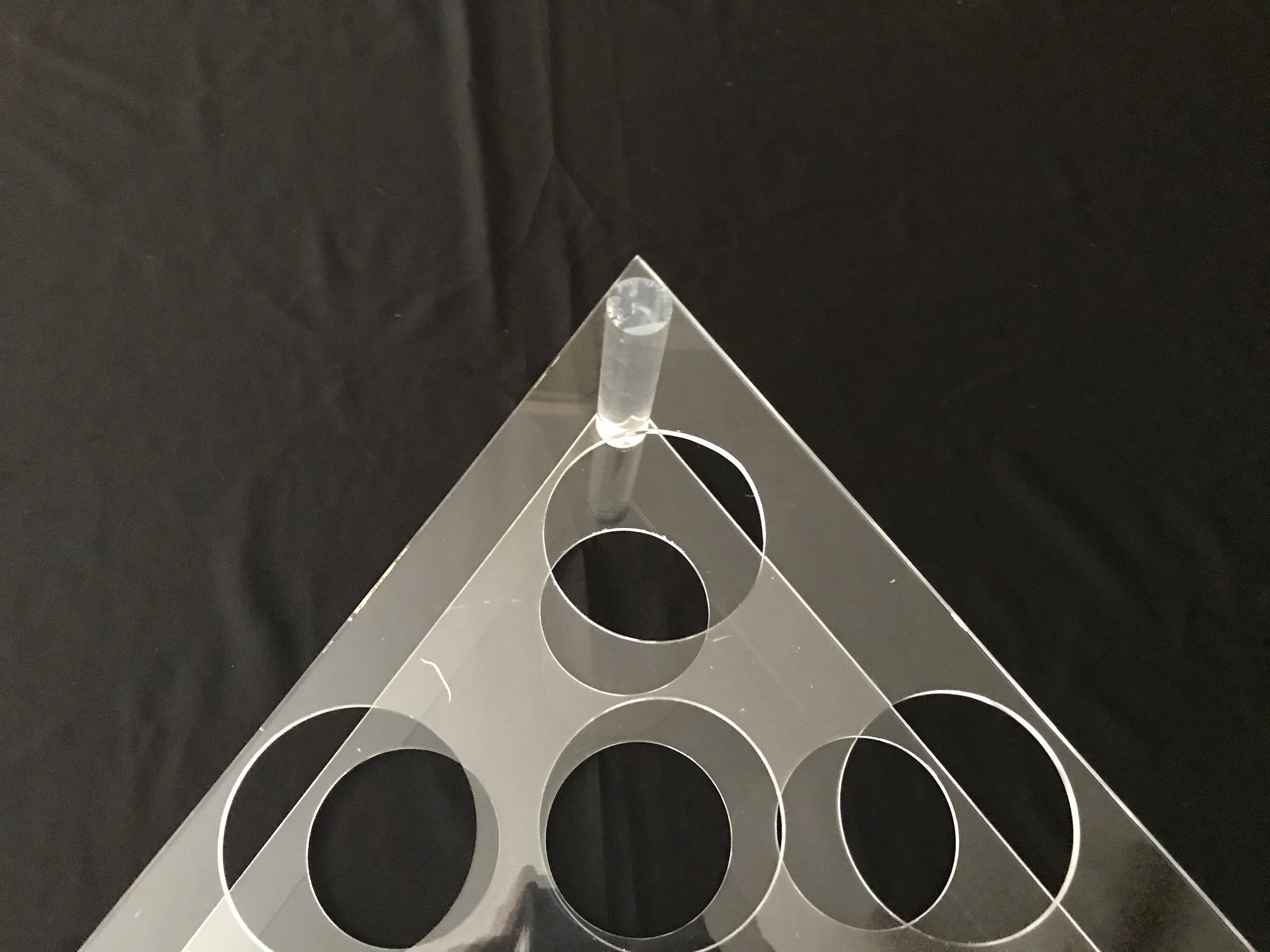 Vintage Mid-century Modern Lucite Acrylic Triangular Table Top - Etsy