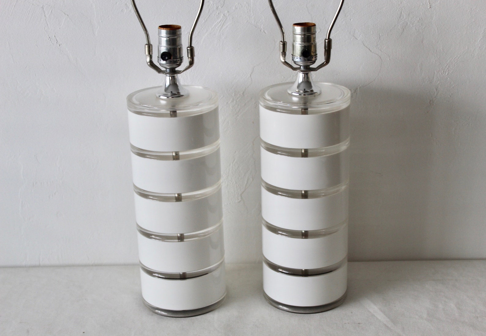 Vintage Optique Lucite Disc Glam Mid-century Modern Table - Etsy