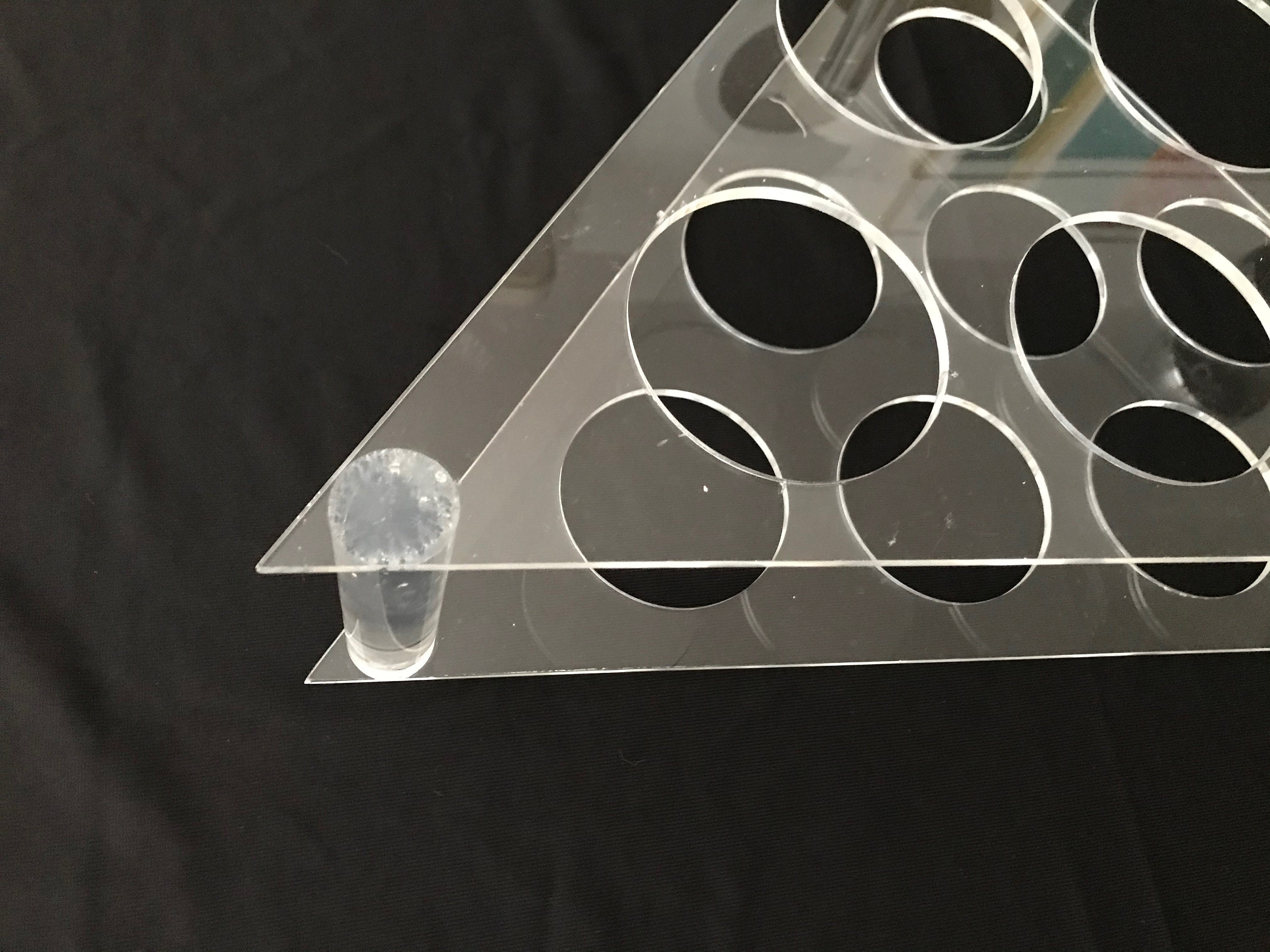 Vintage Mid-century Modern Lucite Acrylic Triangular Table Top | Etsy
