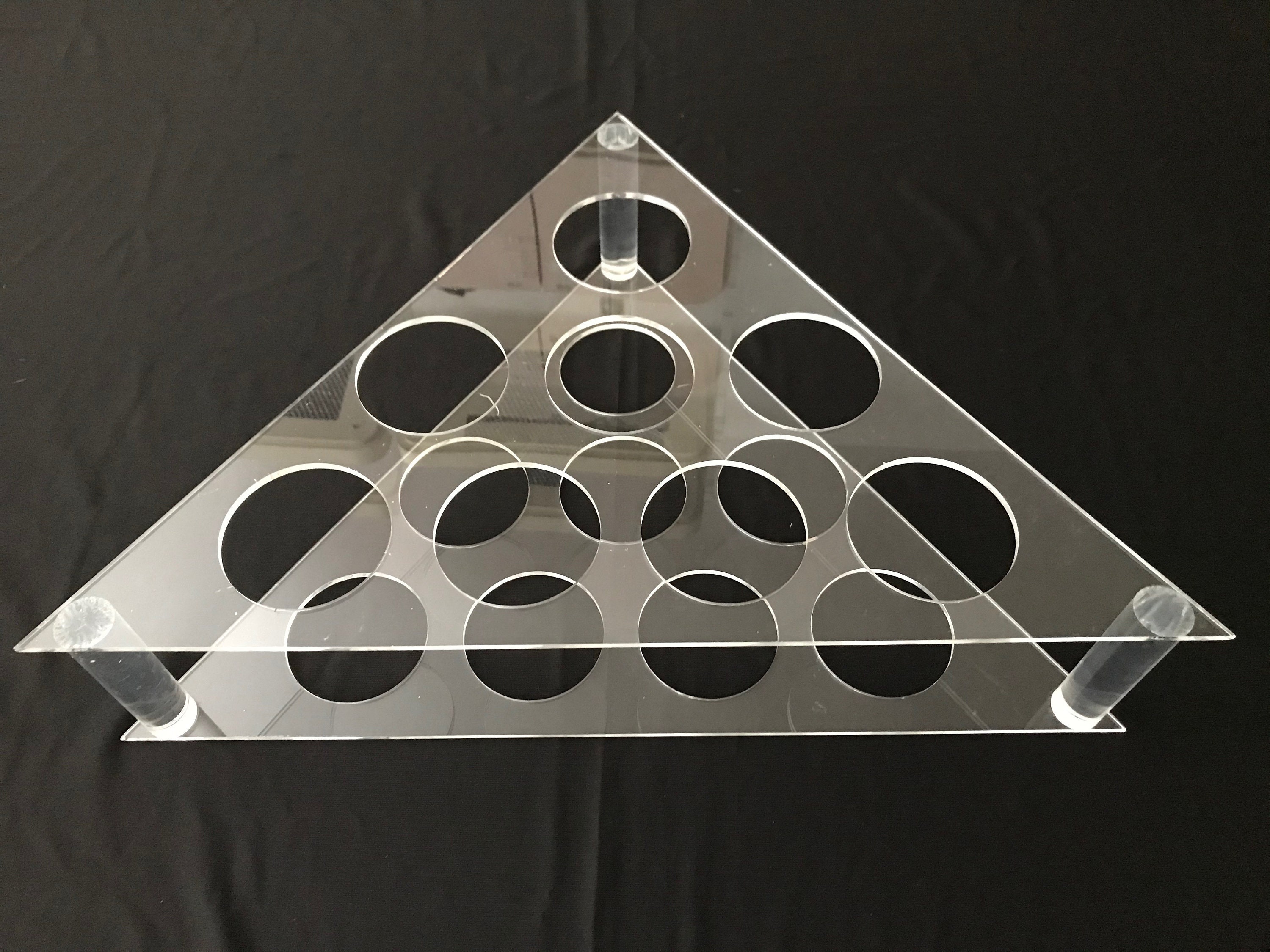Vintage Mid-century Modern Lucite Acrylic Triangular Table Top - Etsy