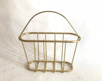 Brass Magazine Book Rack Stand - Etsy