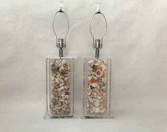 Shell Filled Lamps - Etsy