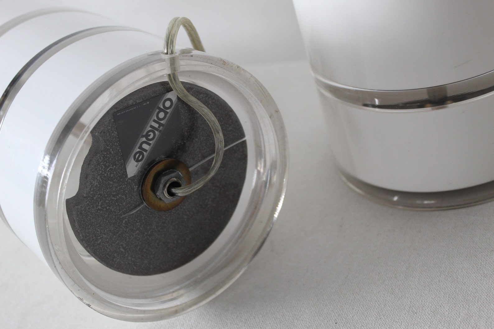 Vintage Optique Lucite Disc Glam Mid-century Modern Table - Etsy