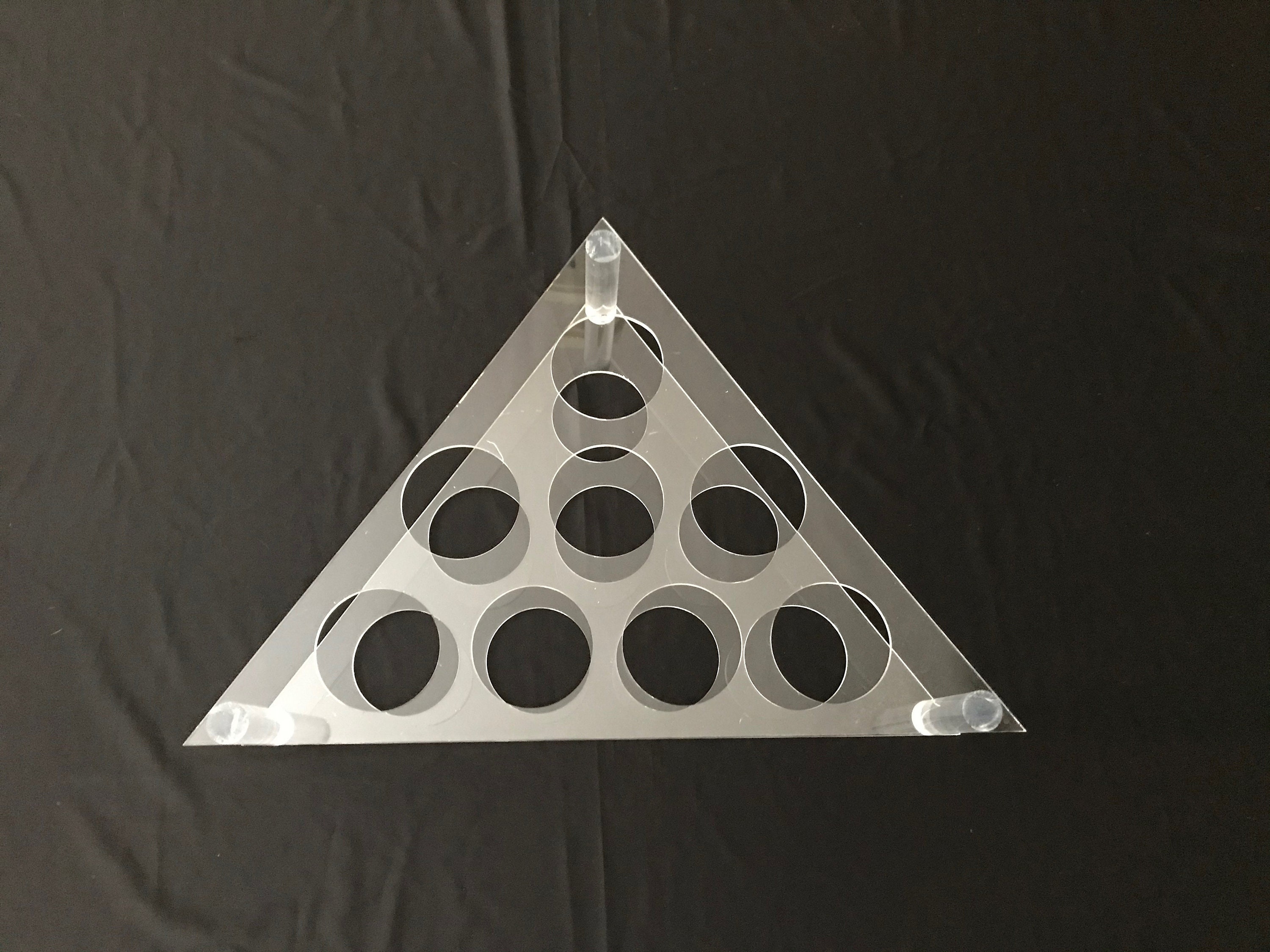 Vintage Mid-century Modern Lucite Acrylic Triangular Table Top - Etsy
