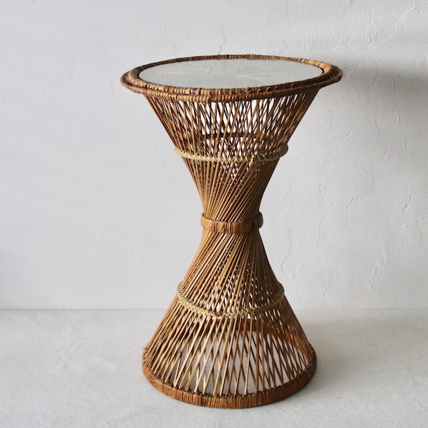 Wicker Rattan Pedestal - Etsy