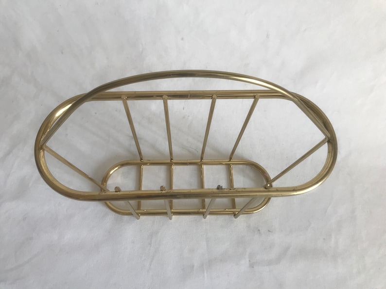 Vintage Hollywood Regency Mid Century Brass Plated Magazine - Etsy