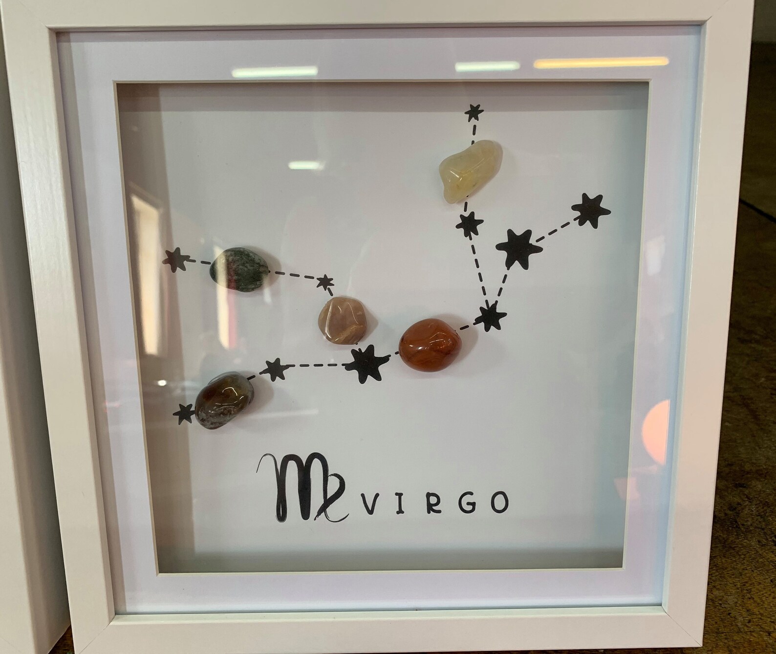 Virgo Virgo Zodiac Frame Crystal Astro Frame Zodiac Crystal - Etsy UK