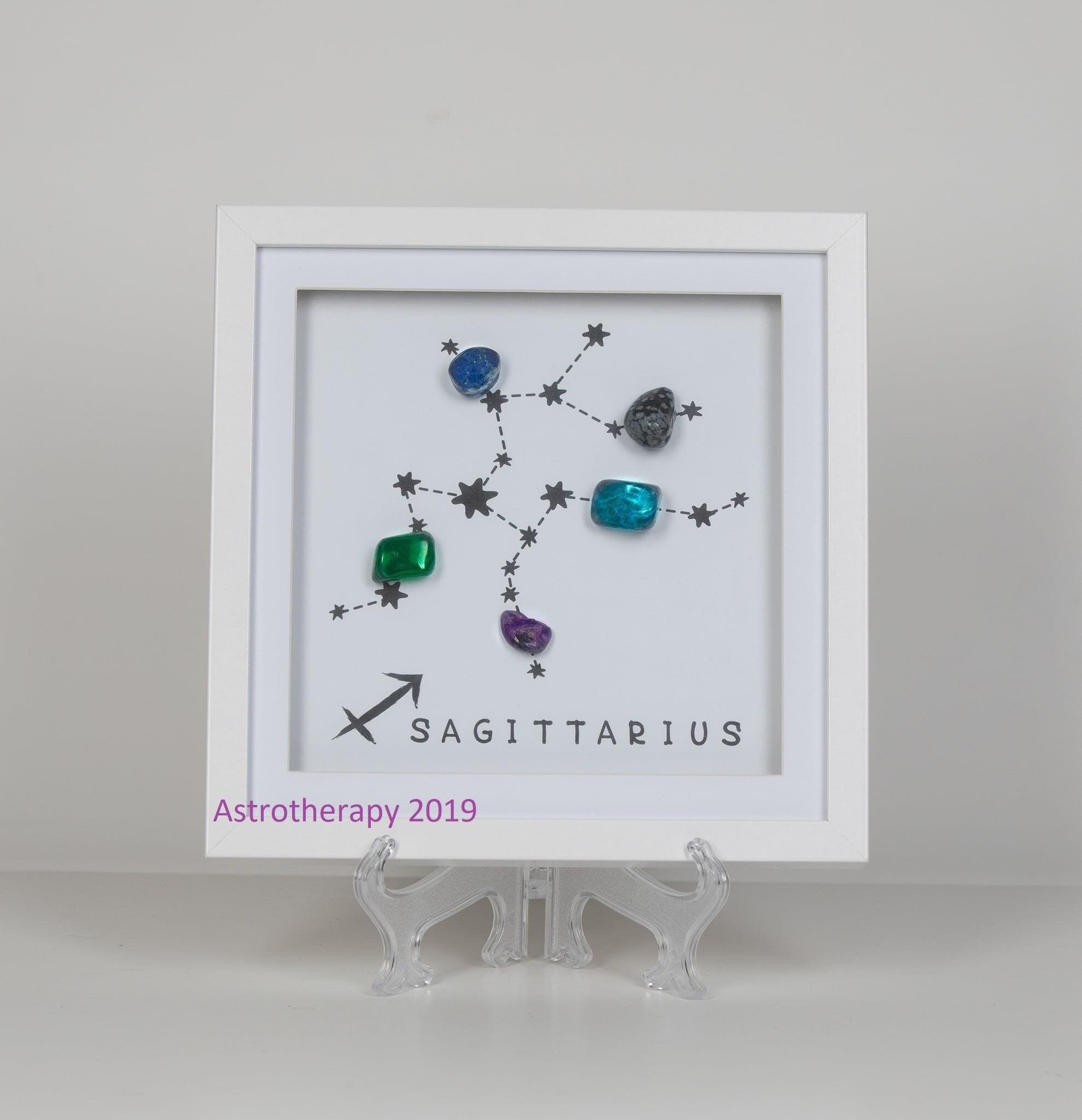 Sagittarius, Sagittarius Zodiac Frame, Crystal Astro Frame, Zodiac ...