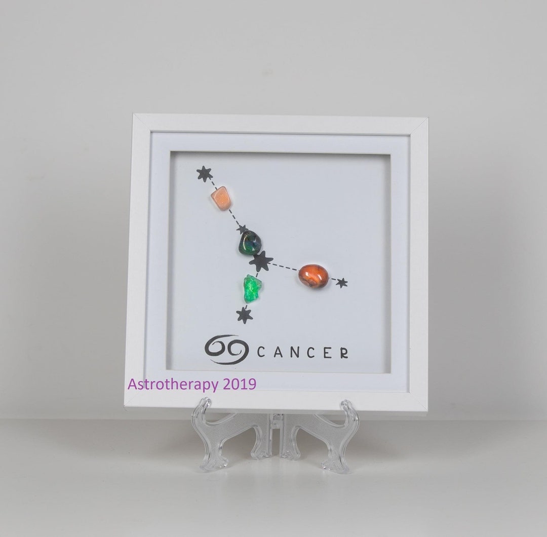 Cancer, Cancer Zodiac Frame, Crystal Astro Frame, Zodiac Crystal Frame ...