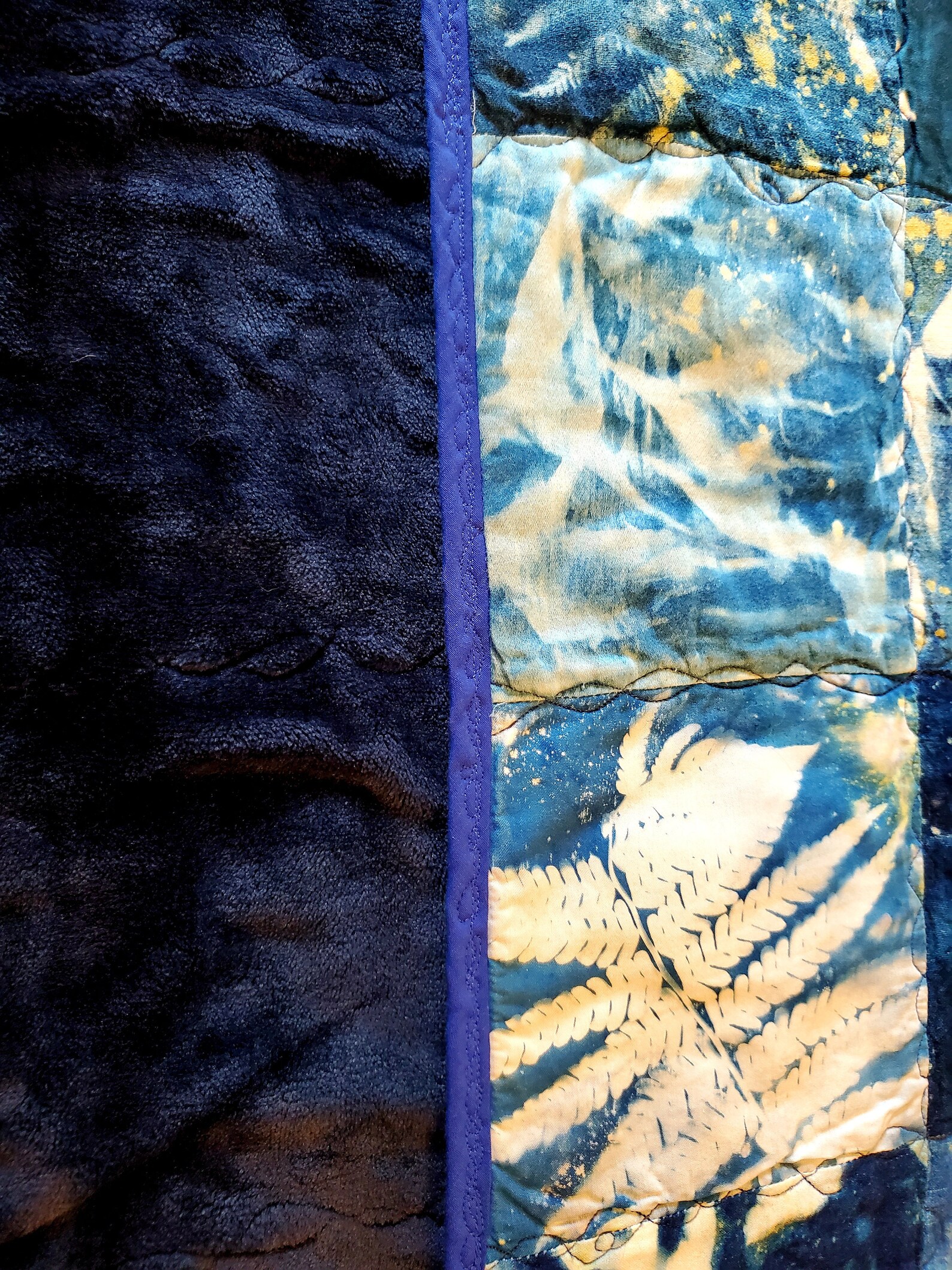 Cyanotype Garden Quilt - Etsy