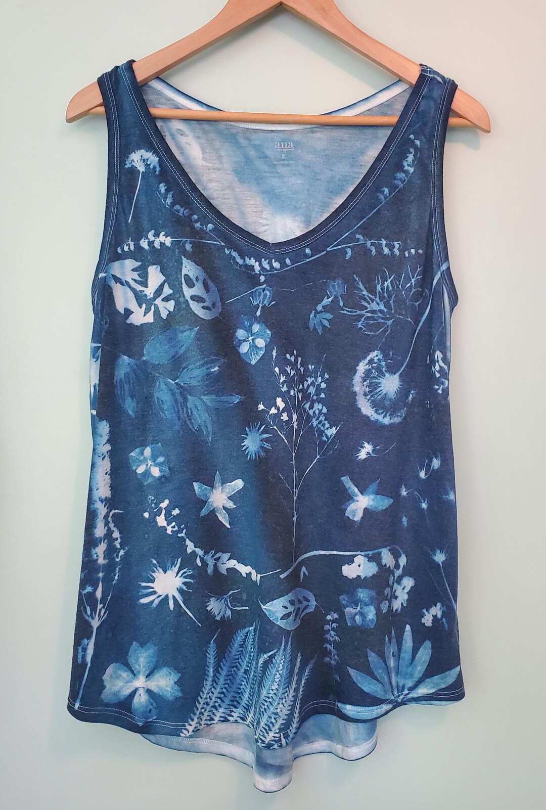 Ana Cyanotype Tank - XL - Etsy