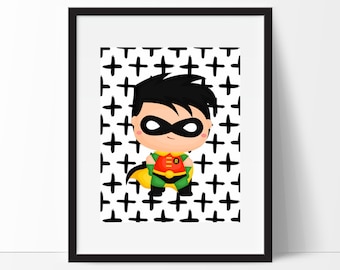 Superhero Print Superhero Printable Superhero Art Nursery