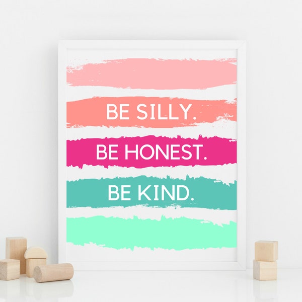 Be Silly Be Honest - Etsy