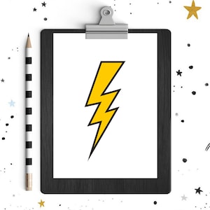 Lightning Print, Lightning Bolt Print, Lightning Bolt, Lightning Poster ...