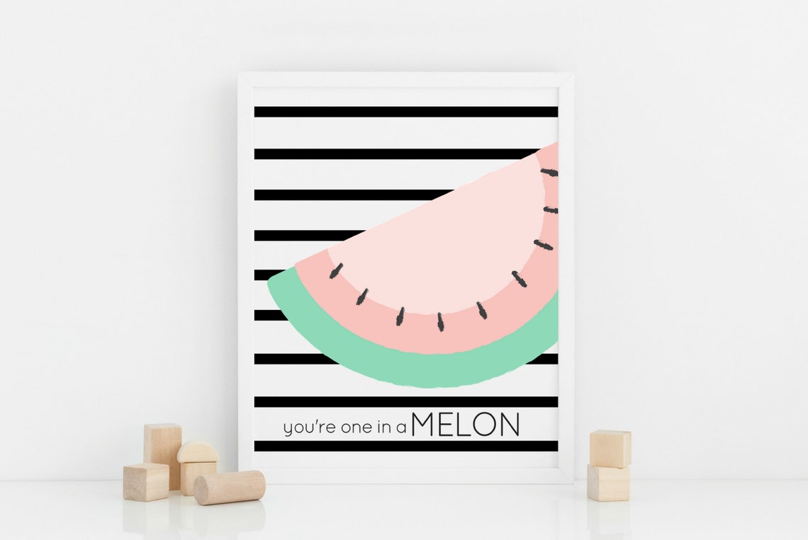 Watermelon Print Watermelon Printable Watermelon Poster | Etsy