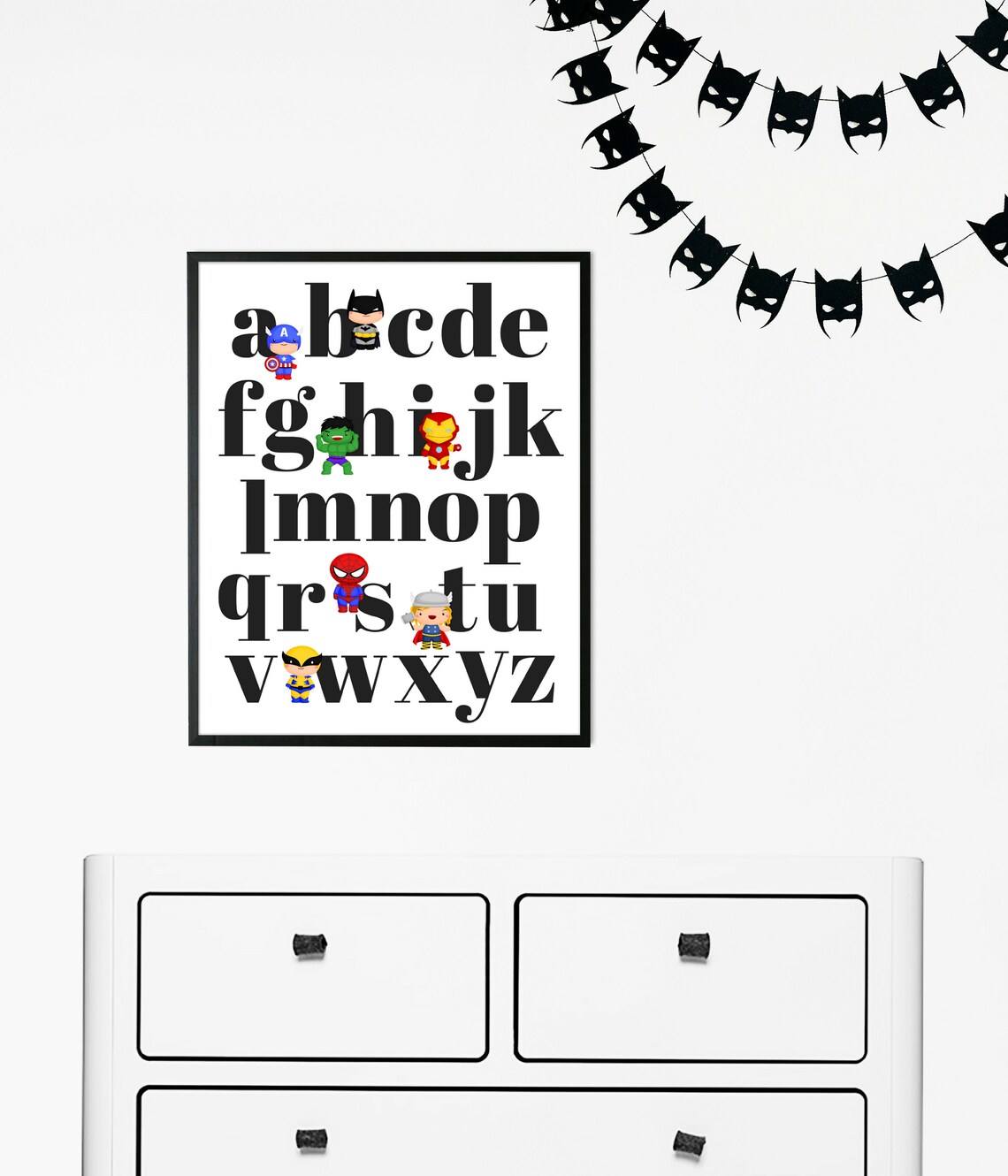 Alphabet Print Superhero Alphabet Print Alphabet Printable - Etsy