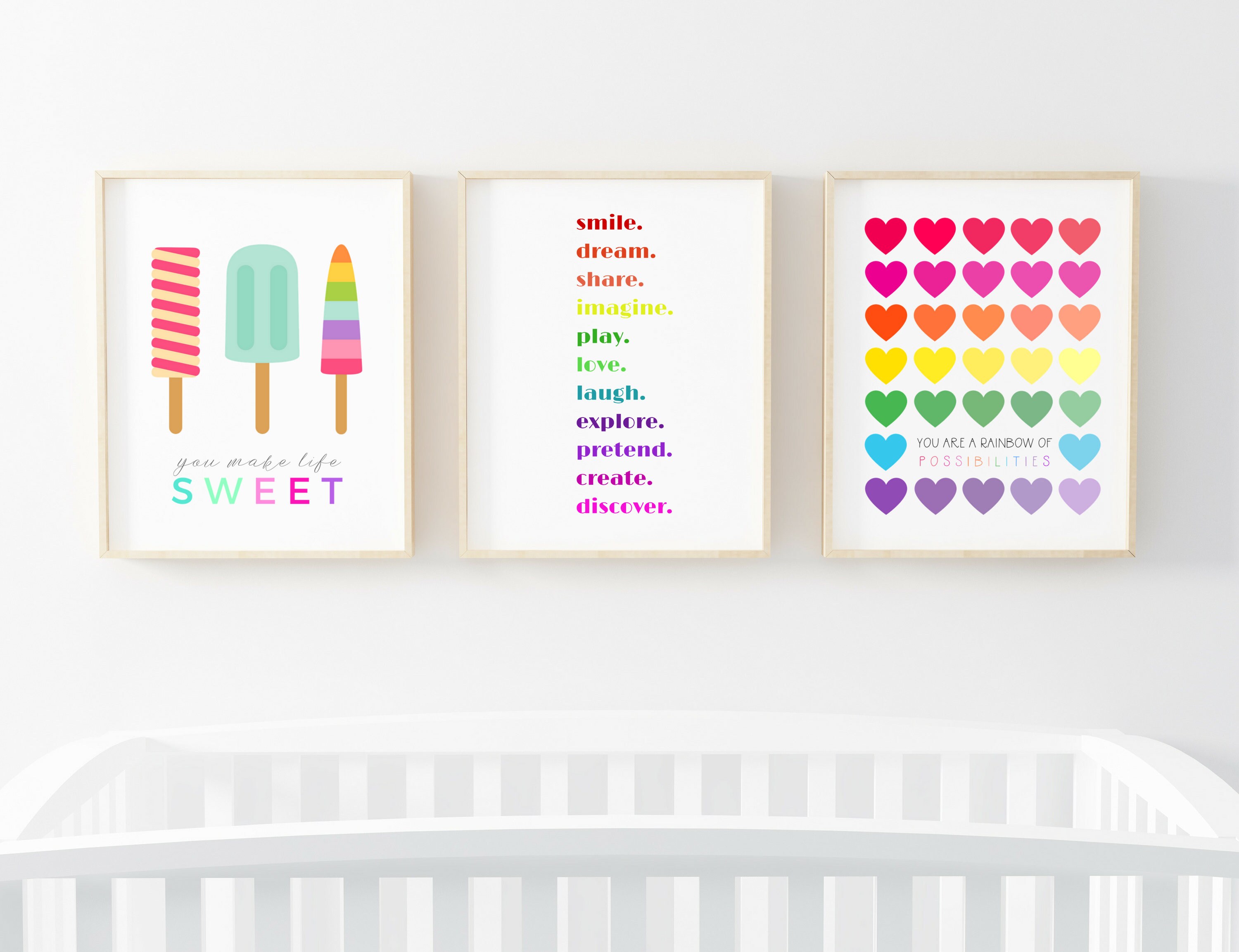 Playroom Print Rainbow Art Print Playroom Art Playroom Wall - Etsy