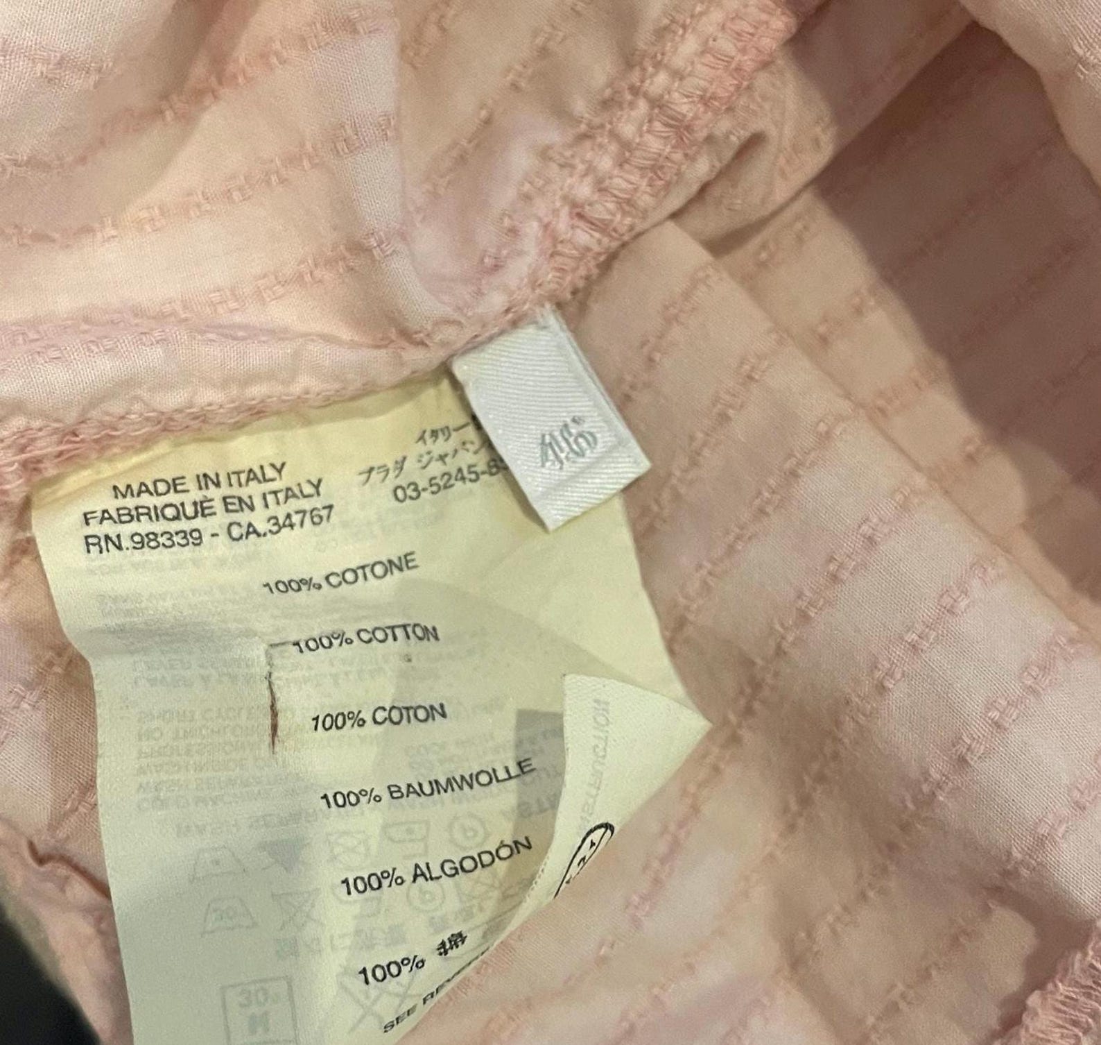 Miu Miu Spring 2002 Y2K Puff Sleeve Deep Sweetheart Neckline Pink Shirt ...