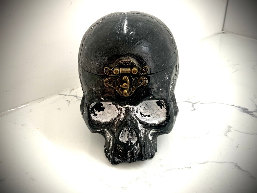 Human Skull Box - Etsy