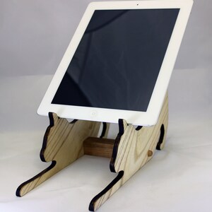 Yoga Cat Tablet Stand Reclaimed Urban Wood . Eco Urban | Etsy Canada