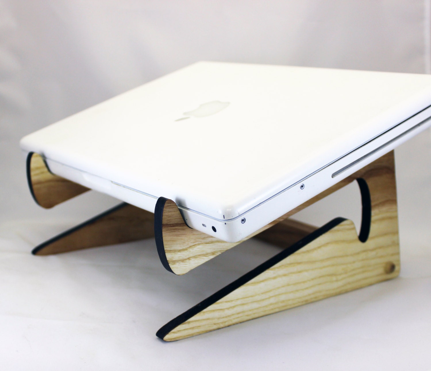 Ergonomic Laptop Stand Made From Reclaimed Urban Hardwood | Etsy