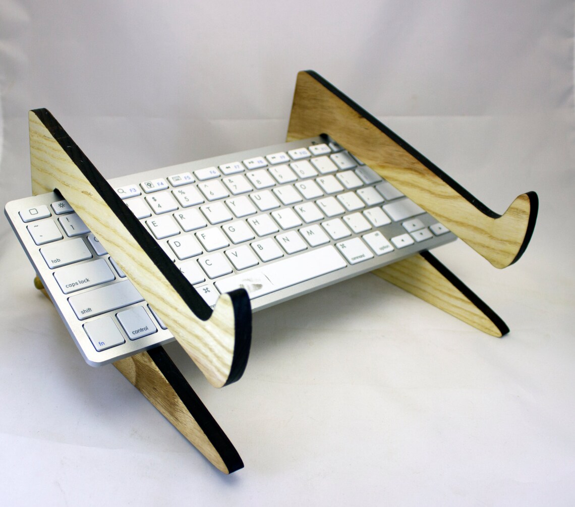 Ergonomic Laptop Stand Made From Reclaimed Urban Hardwood | Etsy
