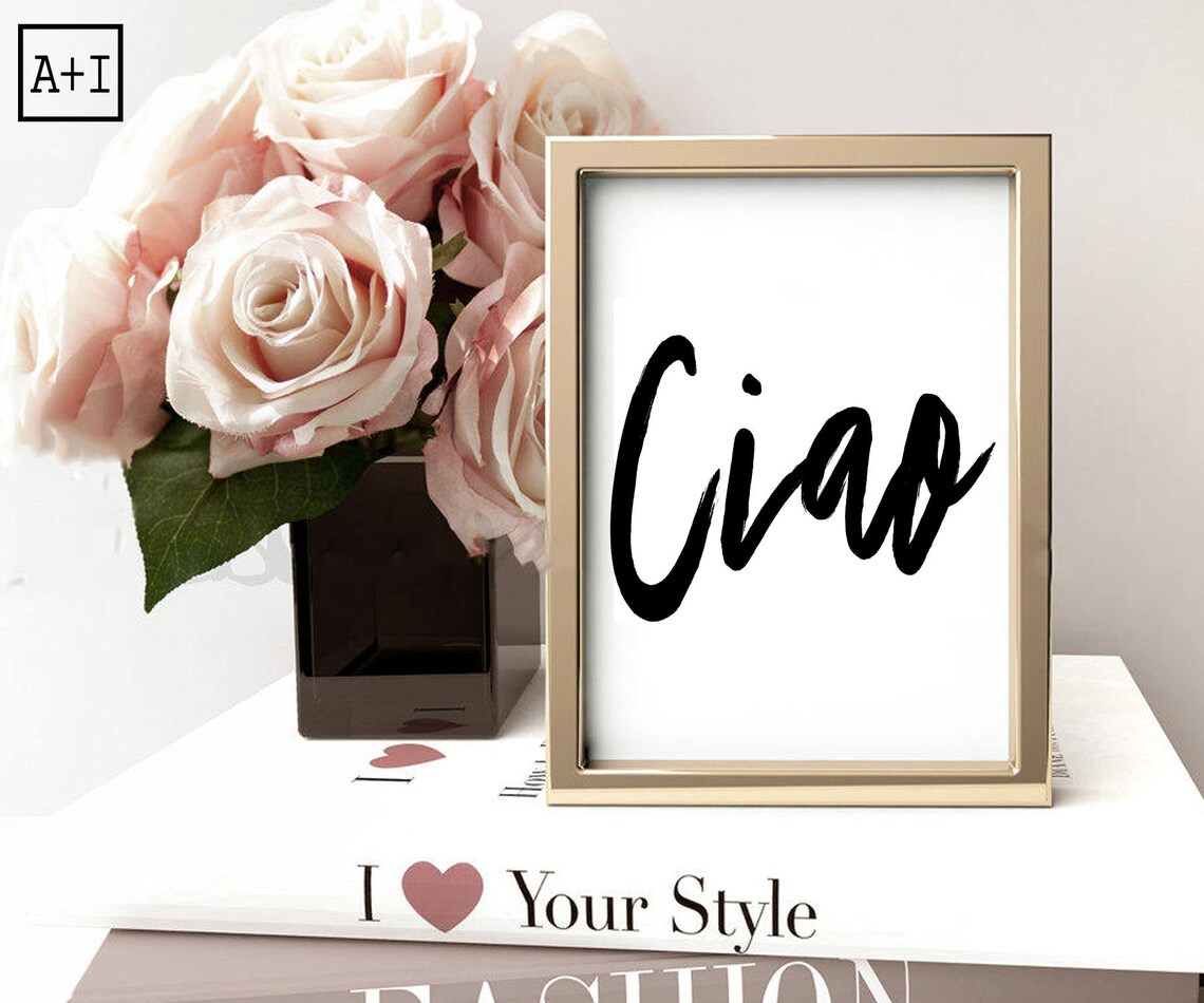 Ciao | Instant Download | Downloadable Print | Gallery Wall | Printable ...