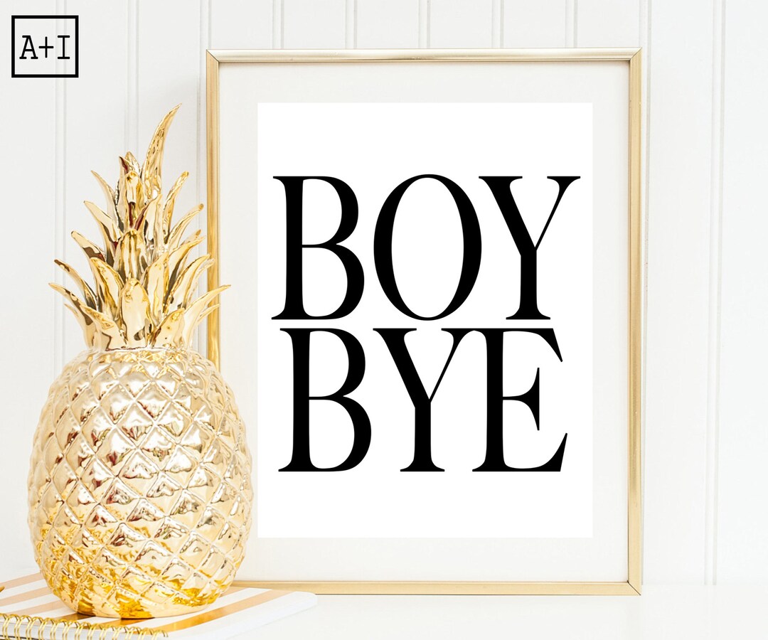 Boy Bye Instant Download Downloadable Print Gallery Wall - Etsy