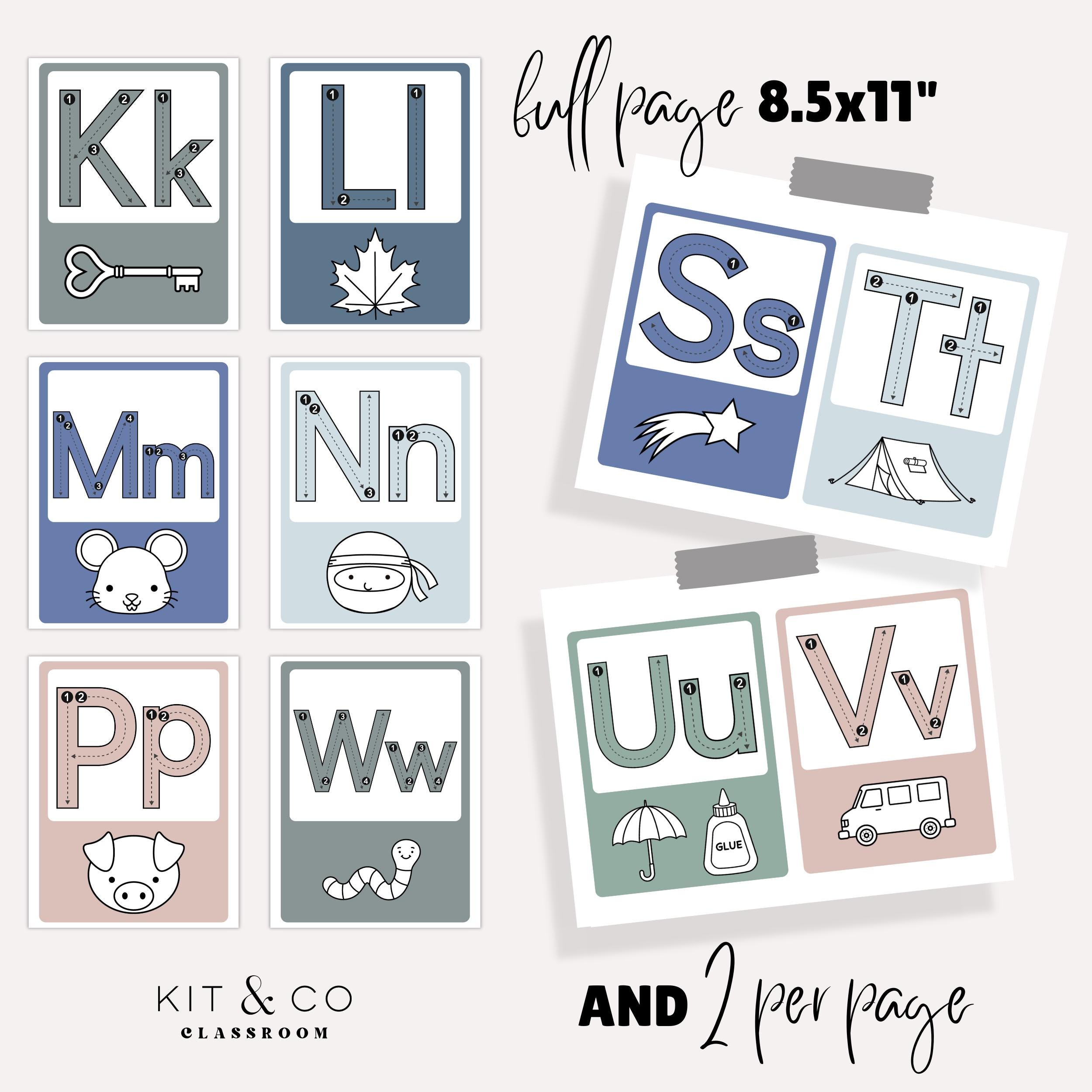 Science of Reading Alphabet Posters: Letter Sounds & Tracing (PDF ...