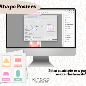 Shape Posters Classroom 2D Shapes, Class Posters, Education Flash Cards ...